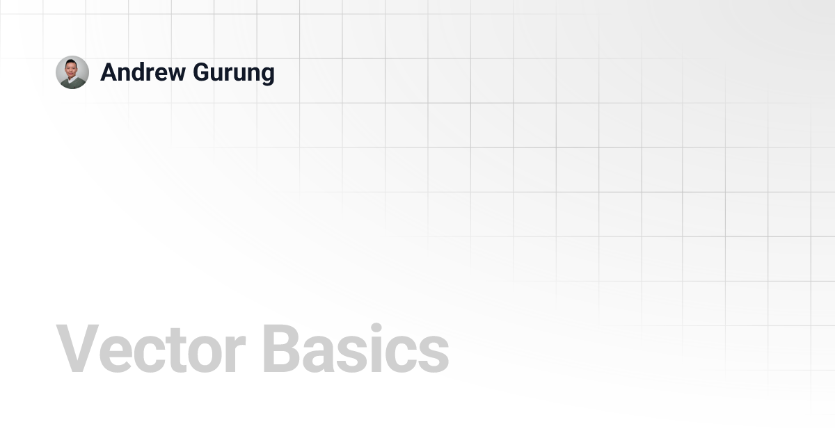 Vector Basics | Andrew Gurung